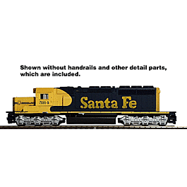 Athearn - Diesel EMD SD40-2 Snoot Nose Dummy - Atchison, Topeka & Santa Fe Standard Dynamic #1 w ...