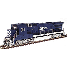 Atlas - Diesel GE Dash 8-40B Powered - BC Rail - Painted (blue, white ...