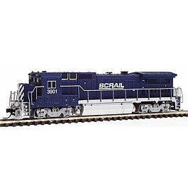 Atlas - Diesel GE Dash 8-40B Powered w/Decoder - BC Rail #3901 (B39-8: blue, white, silver ...