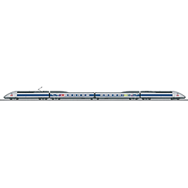 Trix - Electric Passenger TGV (High-Speed Train) Set - 2 Powered, 2 ...