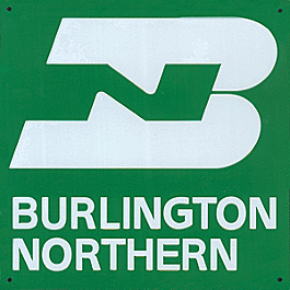 Microscale - Embossed Die-Cut Metal Sign - Burlington Northern - 460-10027