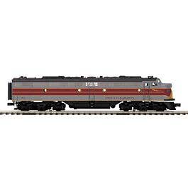 MTH - EMD E8A - 3-Rail - Proto-Sound 3.0 - Premier - Erie Lackawanna 822 (gray, maroon, yellow ...
