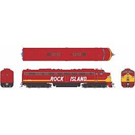 Rapido - EMD E8A - Standard DC - Rock Island #658 (red, yellow, white ...