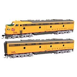 Walthers - EMD E9A - E9B - Standard DC - City of San Francisco - Milwaukee Road #205A, 205B ...