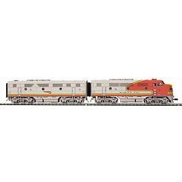 MTH - EMD F3 AB Set - Standard DC - Santa Fe #18 & 18A (Warbonnet ...