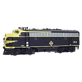 Intermount - EMD F7A - Standard DC - Erie (black & yellow w/Diamond herald) - 85-490181