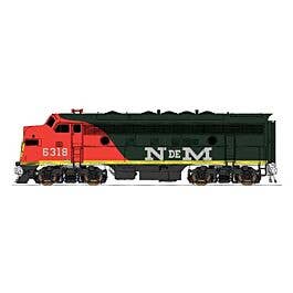 Intermount - EMD F7A w/DCC - Nacionales de Mexico (orange, green ...