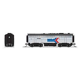 BLI - EMD F7B - Standard DC - Stealth - Amtrak #154 (Phase I, silver ...