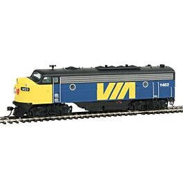 Intermount - EMD FP7 Phase I w/LokSound & DCC - VIA Rail Canada (blue ...