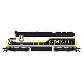 Atlas - EMD GP30 - Standard DC - Master(R) - Gulf, Mobile, & Ohio #520 (black, white, Large GM&O ...
