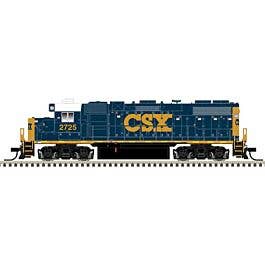 Atlas - EMD GP38-2 Low Nose - Sound and DCC - Master Gold - CSX #2725 (YN3, blue, yellow, white ...