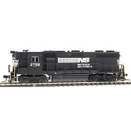 Atlas - EMD GP38 High Nose w/DCC - Norfolk Southern #2758 (black, white) w/Dynamic Brakes - 150 ...