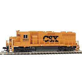 Atlas - EMD GP38 Low Nose, Dynamic Brakes - Standard DC - CSX Maintenance of Way #9660 (orange ...