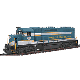 Atlas - EMD GP38 - Standard DC - Master(R) Silver - Aberdeen & Rockfish #400 (blue, silver ...