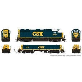 Rapido - EMD GP39 & EMD/Huntington SWMT Slug Set - Standard DC - CSX #4297, 1046 (YN3, blue ...