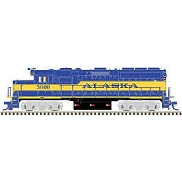 Atlas - EMD GP40-2 - Standard DC - Master(R) Silver - Alaska Railroad #3008 (2000s Scheme; blue ...