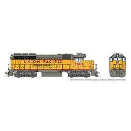 Rapido - EMD GP40 - LokSound and DCC - Union Pacific #3001 (1997, Armour Yellow, gray, red, red ...