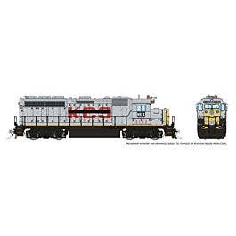 Rapido - EMD GP40 - Standard DC - National Railway Rquipment #3152 (Ex-KCS, gray, red, yellow ...