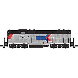 Atlas - EMD GP7 Phase 1 - Standard DC - Amtrak #762 (silver, black, red, blue w/Arrow Logo ...