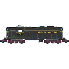 Atlas O - EMD GP9 - 3-Rail w/RailSounds & TMCC - Master(R) - Western ...