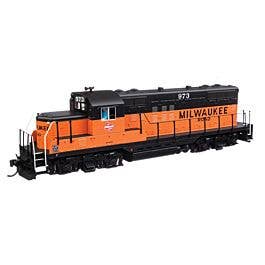 Walthers - EMD GP9 Phase II with Chopped Nose - ESU(R) Sound and DCC - Milwaukee Road #973 ...