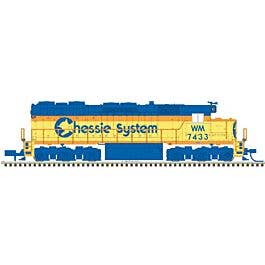Atlas - EMD SD35 Low Nose - LokSound & DCC - Master(R) Gold - Chessie System WM #7434 (yellow ...
