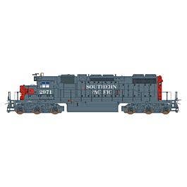Intermount - EMD SD38-2 w/Loksound & DCC - Southern Pacific (gray, red ...