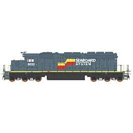 Intermount - EMD SD40-2 w/DCC - Seaboard System (gray, red, yellow, white) - 85-49362