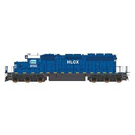 Intermount - EMD SD40-2 w/DCC - Helm Leasing HLCX (blue, white) - 85-49376