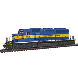Intermount - EMD SD40-2 w/LokSound & DCC - Iowa, Chicago & Eastern (blue, yellow) - 85-49324S