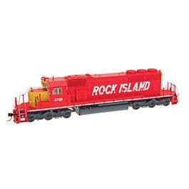 Intermount - EMD SD40-2 w/LokSound & DCC - Rock Island (red, yellow, white, Billboard Lettering ...