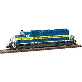 Intermount - EMD SD40-2 w/LokSound & DCC - Iowa, Chicago & Eastern (blue, yellow, black) - 85-69324S