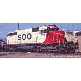 Bowser - EMD SD40 - Standard DC - Executive Line - Soo Line #740 (white, red, black) - 6-25650