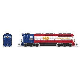 BLI - EMD SD45 High-Nose - Standard DC - Stealth - Norfolk & Western #1776 (Bicentennial, red ...