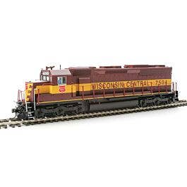 Walthers - EMD SD45 - Standard DC - Wisconsin Central #7504 (1990s Scheme; maroon, gold) - 920-48073
