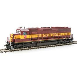 Walthers - EMD SD45 - Standard DC - Wisconsin Central #7531 (1990s Scheme; maroon, gold) - 920-48074