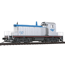 Walthers - EMD SW1 - Standard DC - Amtrak #737 (Phase V; silver, blue ...