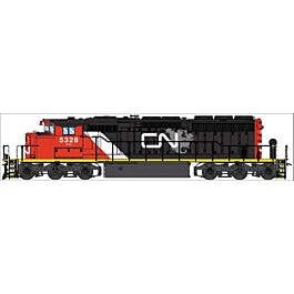 Intermount - EMD/GMDD SD40-2W - Sound and DCC - Canadian National (North America Scheme, black ...