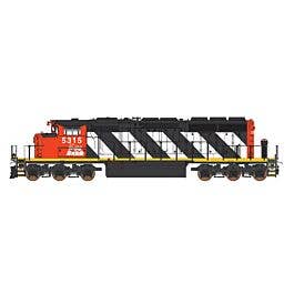 Intermount - EMD/GMDD SD40-2W - Standard DC - New Hope & Ivyland #5315 (Ex-CN; black, red, white ...