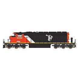 Intermount - EMD/GMDD SD40-2W - Standard DC - New Hope & Ivyland #5342 (Ex-CN, black, red, white ...