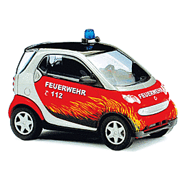 Busch - Emergency - Fire Dept. Vehicles - Smart - Fortwo Subcomapct ...