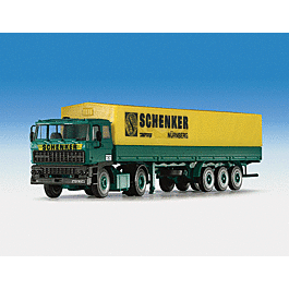 Kibri - European Tractor/Trailer - DAF - Tarpaulin Truck - 405-14614
