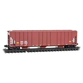 MicroTrain - Evans 100-Ton 3-Bay Covered Hopper - Ready to Run - BNSF Railway #424822 (Boxcar ...