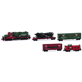 MicroTrain - Evergreen Holiday Train Set - Collector's Set; GP20 Diesel ...