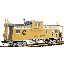 Atlas O - Extended Vision Caboose 2-Rail - Chessie Safety #3163 - 151-7628