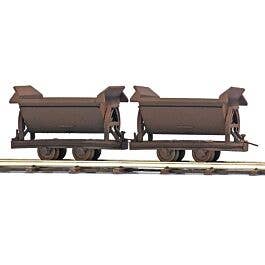 Busch - Feldbahn Side-Dump Car/Tipper Wagon 2-Pack - Ready to Run ...