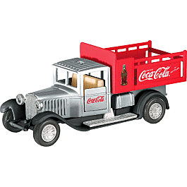 K-Line - Flatbed Delivery Truck (Assembled Die Cast) - Coke #3 (silver ...