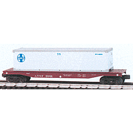 K-Line - Flatcar w/Container - Sante Fe w/Sante Fe Container - 401-699106