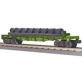 MTH - Flatcar w/Wheelset Load - 3-Rail - Ready to Run - RailKing(R) - U ...