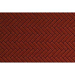 Chooch - Flexible Herringbone Dark Red Brick Sheet - Medium for HO ...